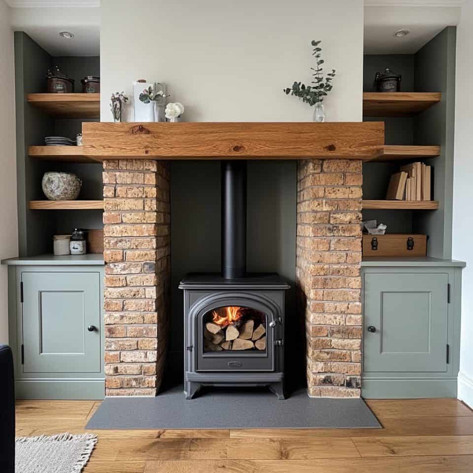 Chimney Breast Modern Alcove Ideas: Stylish Storage and Display ...